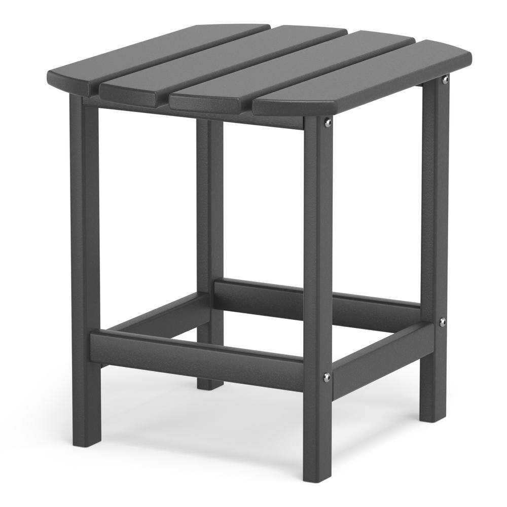 TIRAMISUBEST Gray Plastic 18.5 in. x 14.6 in. x 18 in. Outdoor Side ...