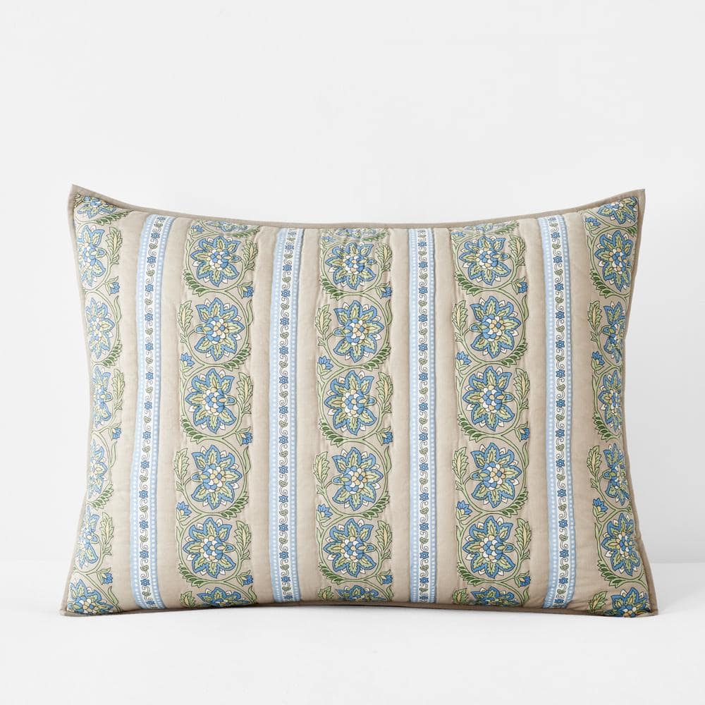 The Company Store Company Cotton Marigold Reversible Ivory Multi Cotton ...