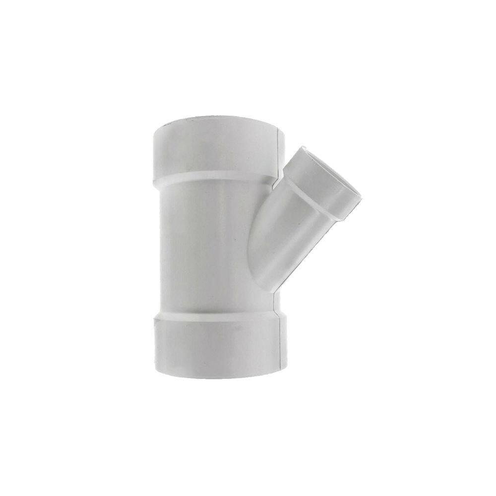 VPC 2 in. x 2 in. x 1-1/2 in. PVC DWV All Hub Wye Fitting 34-LP601-251B ...