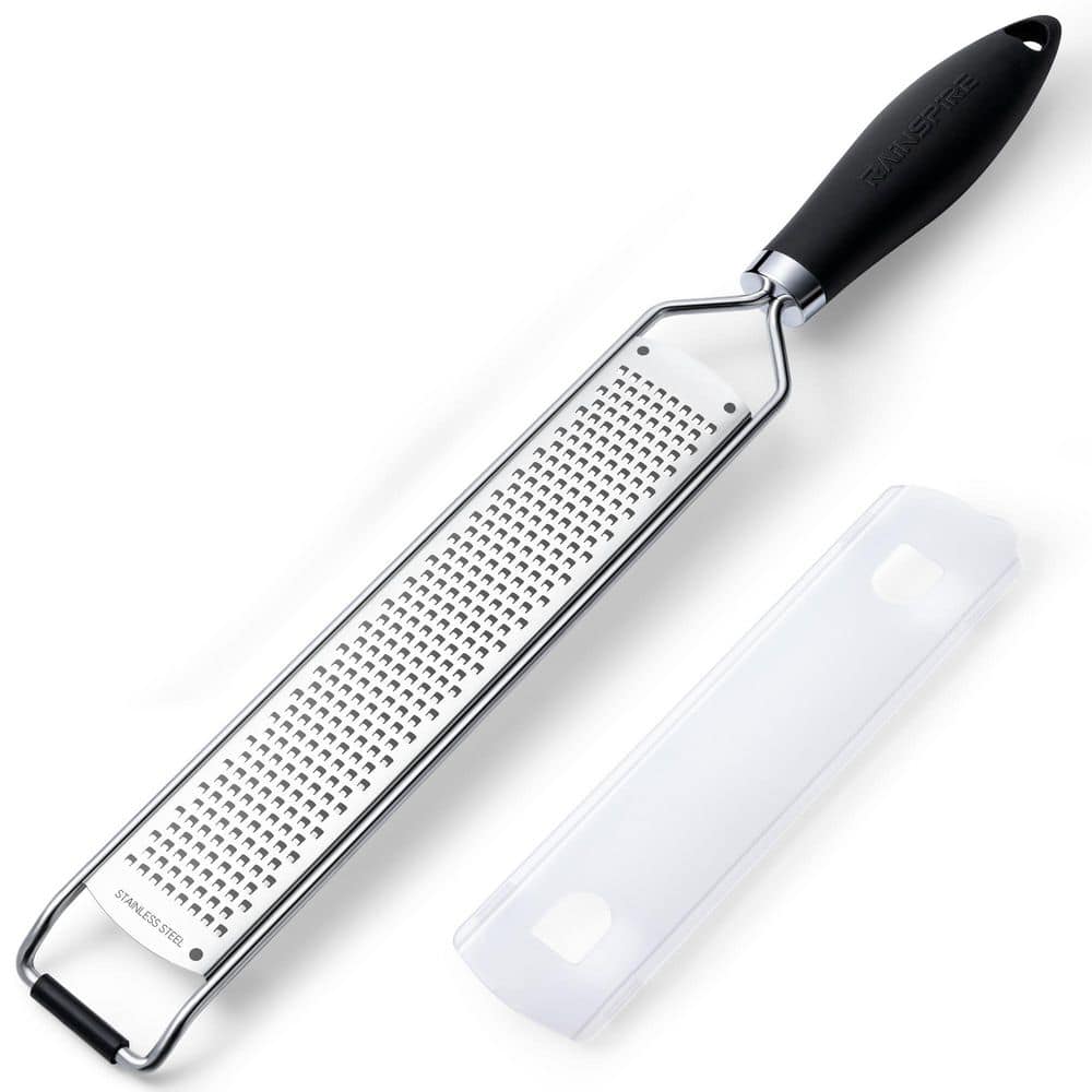 JFVKAF Black Premium Zester with Ultra Sharp Blade, Safety Cover, Non ...