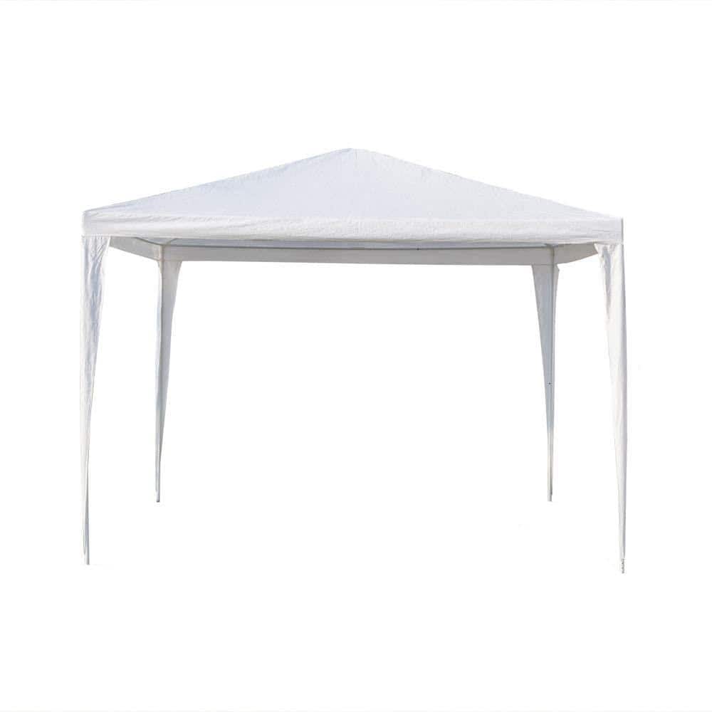 Tidoin 10 ft. x 10 ft. White Patio Tent Party Wedding Tent Gazebo ...