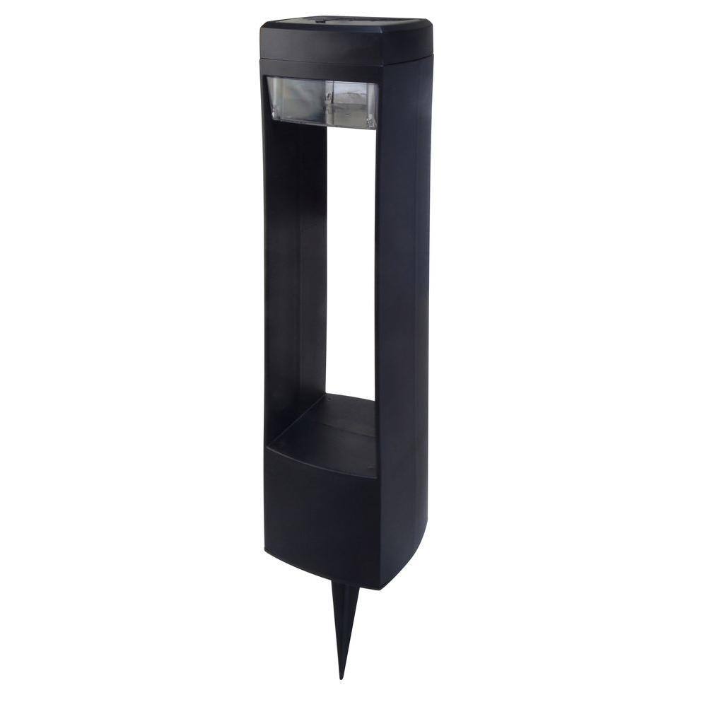 Reviews for Moonrays Grand Bollard-Style Solar Powered 8-Lumen Black ...