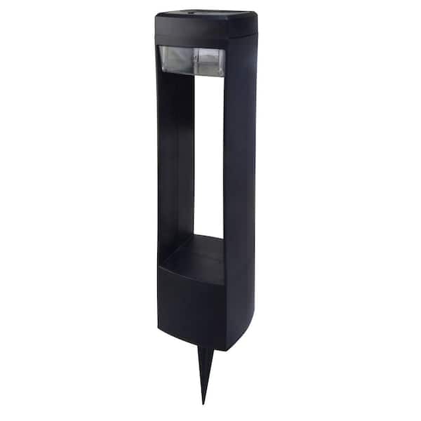 Reviews for Moonrays Grand Bollard-Style Solar Powered 8-Lumen Black Outdoor Integrated LED ...