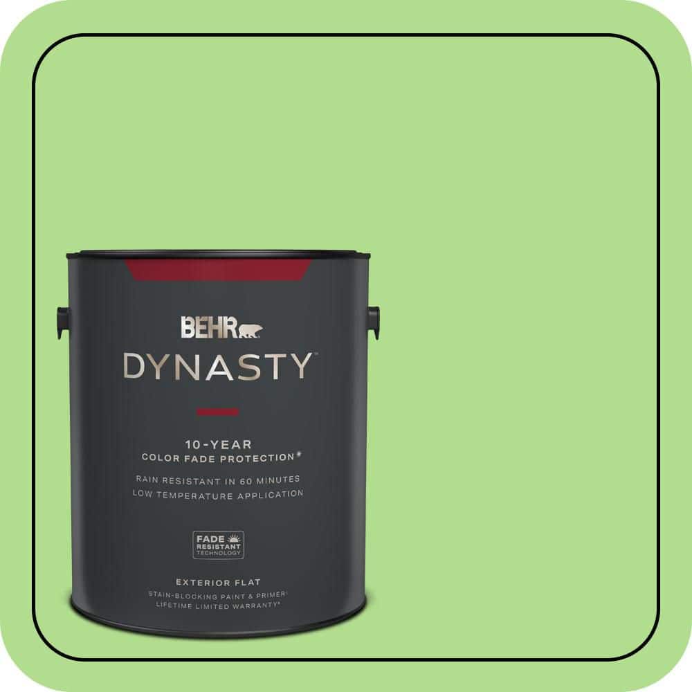 BEHR DYNASTY 1 gal. #MQ4-46 Early Spring Flat Exterior Stain-Blocking ...