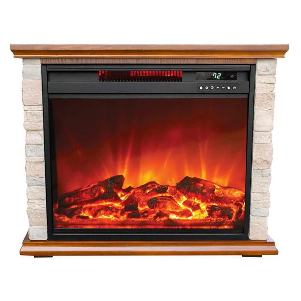 Lifesmart LifeSmart LifePro 30 in. Freestanding Wood Electric Indoor ...