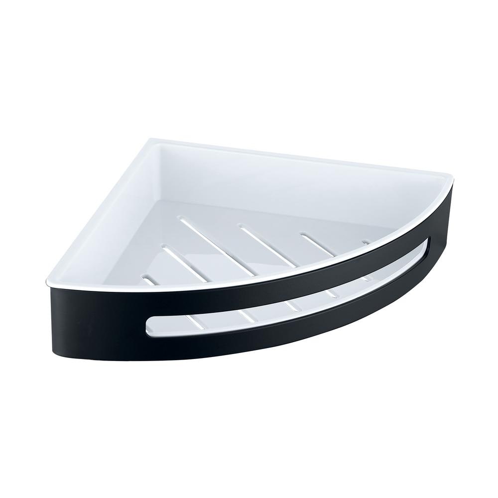 ATKING Stainless Steel Wall Mounted Corner Shower Caddy in Matte Black ...
