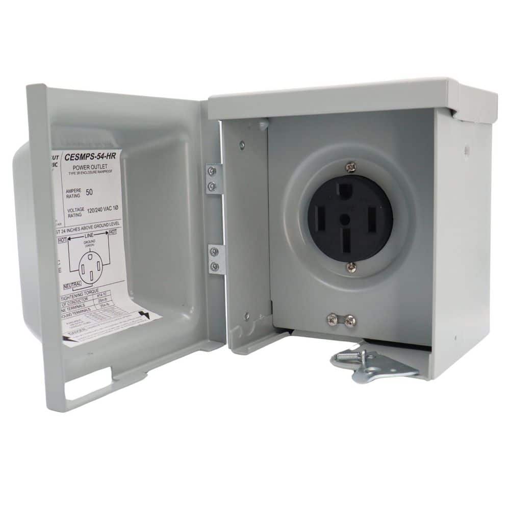 Connecticut Electric 50-Amp RV Power Outlet CESMPS54HR - The Home Depot