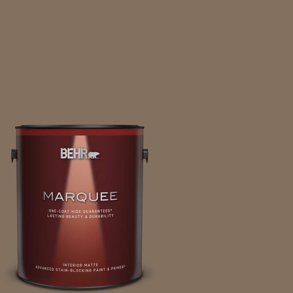 BEHR MARQUEE 1 gal. #PPU5-04 Mocha Latte One-Coat Hide Matte Interior ...