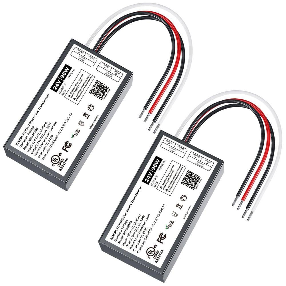 Vrbgify 1-Pack 3.58in. Dimmable LED Driver Transformer for Round and ...