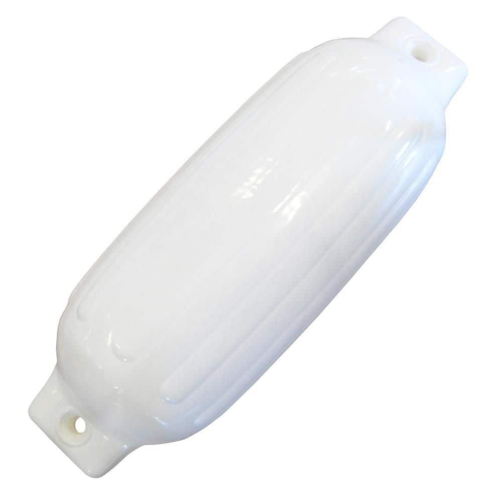 Dock Edge 8.5 in. x 27 in. Boat Fender, White DE79271F - The Home Depot