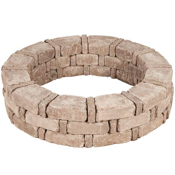 Pavestone RumbleStone 46 in. x 10.5 in. Tree Ring Kit in Cafe RSK52869 ...
