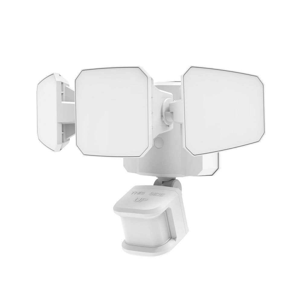 KODA 3600 Lumen White Motion Sensing Integrated LED Security Flood ...