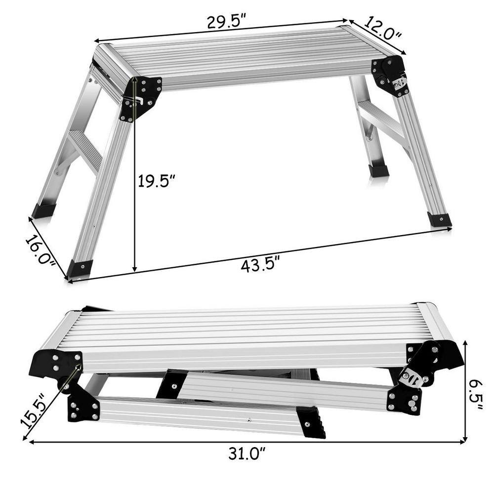 Buy 1-Step Heavy-Duty Aluminum Folding Step Stool, 330 lbs Online at ...