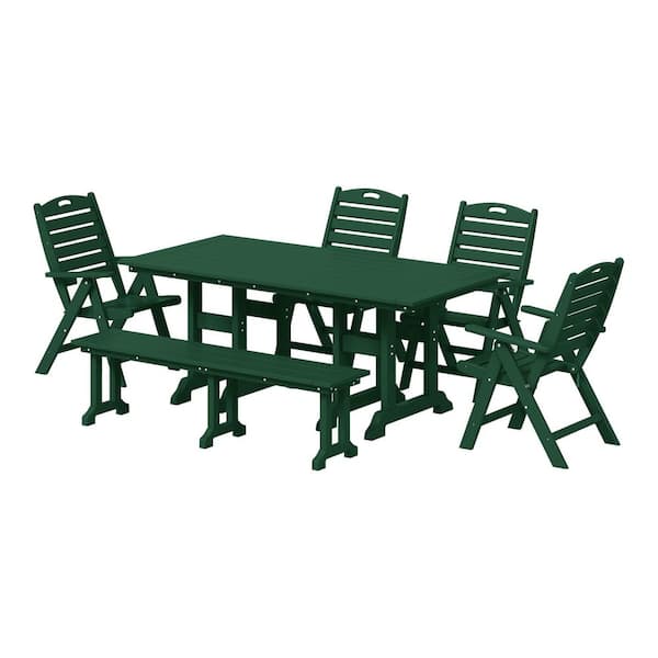 WESTIN OUTDOOR Laguna Outdoor All Weather HDPE Plastic Dark Green 6 ...