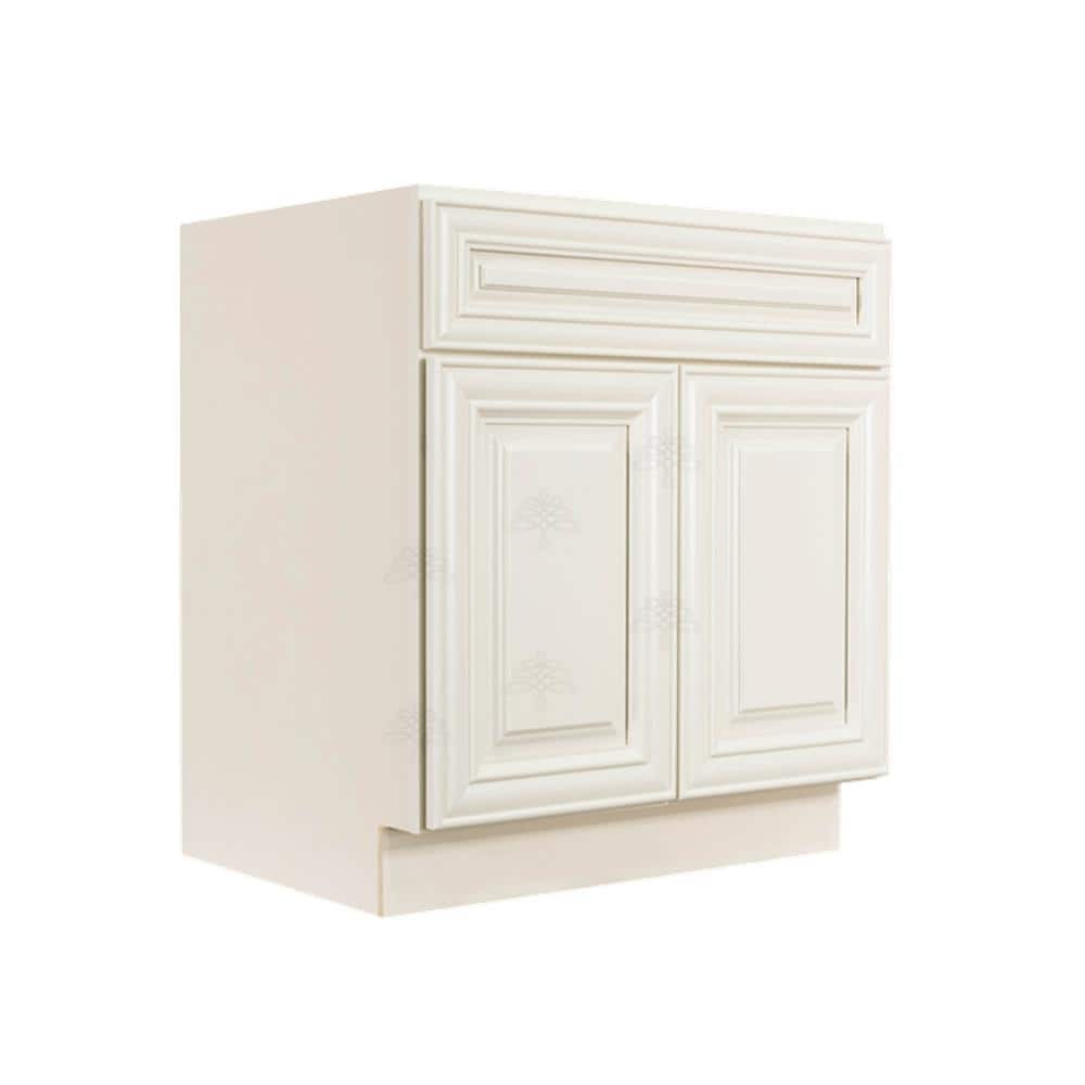 LIFEART CABINETRY Princeton Assembled 30 in. x 34.5 in. x 24 in. Base ...