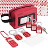 VEVOR Electrical Lockout Tagout Kit, 26-Piece Safety Lock Kit Includes ...