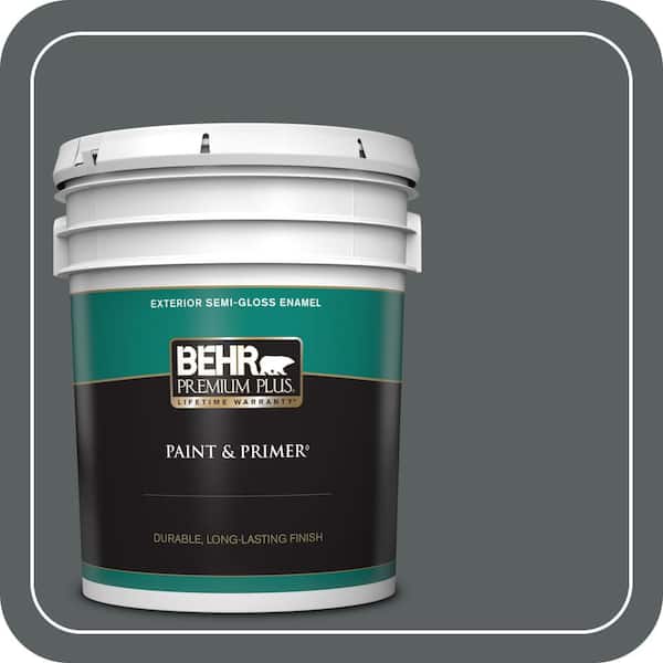 BEHR PREMIUM PLUS 5 gal. #720F-6 Paramount Semi-Gloss Enamel Exterior ...