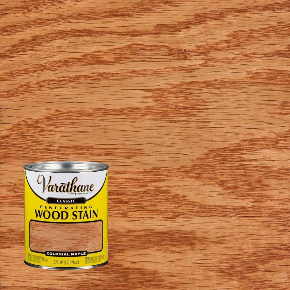 Varathane 1 qt. Colonial Maple Classic Wood Interior Stain 339707 - The ...