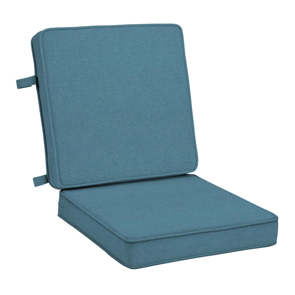 ARDEN Foam Outdoor Double Welted Dining Chair Cushion 20 x 20 Made with ...