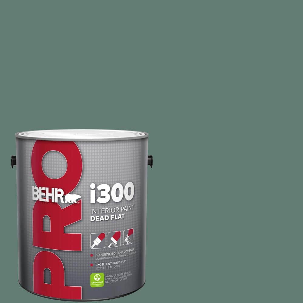 BEHR PRO 1 gal. #S430-6 Forest Edge Dead Flat Interior Paint PR31301 ...