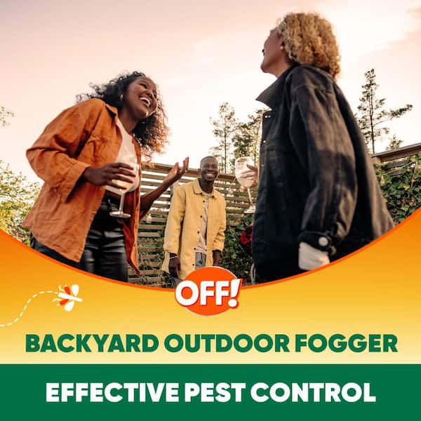 OFF! Backyard Outdoor Fogger, Bug Repellent Fog for Mosquitoes, Flies ...