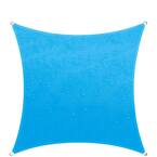 COLOURTREE 9.5 ft. x 9.5 ft. 220 GSM Waterproof Orange Square Sun Shade ...