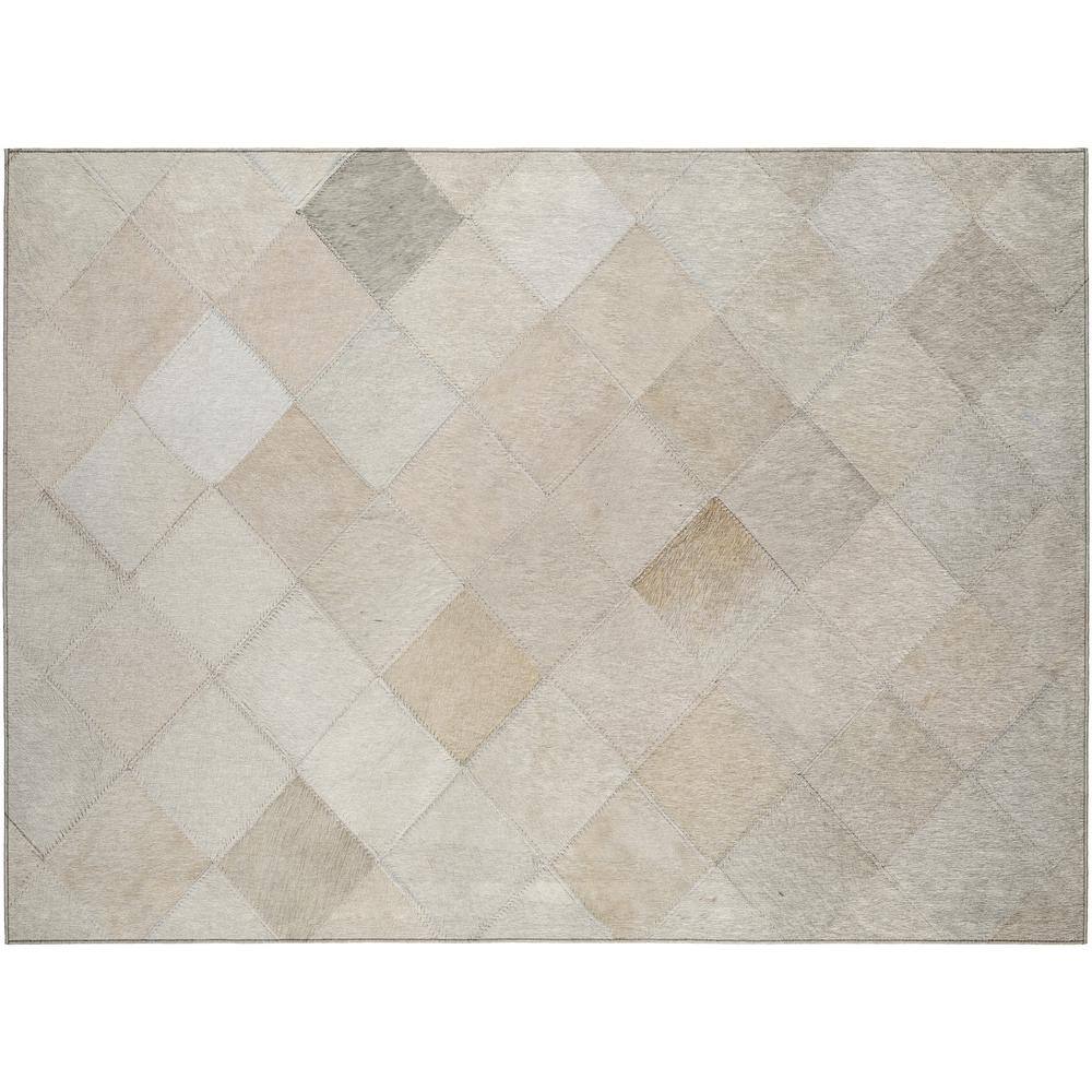 Addison Rugs Laredo Ivory 1 ft. 8 in. x 2 ft. 6 in. Indoor/Outdoor ...