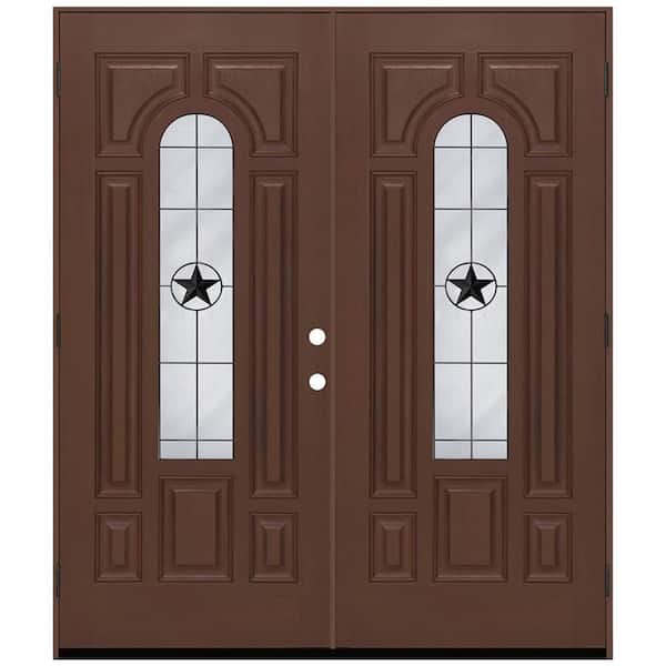 Steves & Sons Regency 72 in. x 80 in. CenterLite Alamo Glass RHOS ...