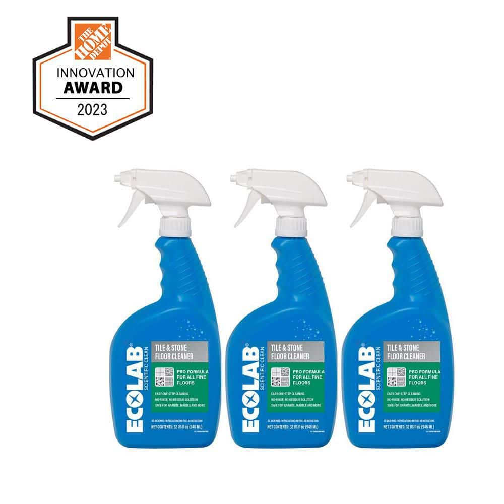 ECOLAB 32 fl. oz. Tile and Stone Floor Cleaner (3-Pack) 7700454C3 - The ...