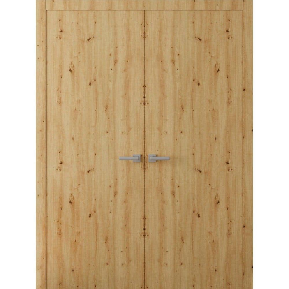 Sartodoors 3011 36 in. x 96 in. Sold Core Caramel Oak Color Wood ...