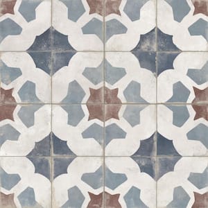 Merola Tile Kings Farfalla Violet 18 in. x 18 in. Ceramic Floor and ...