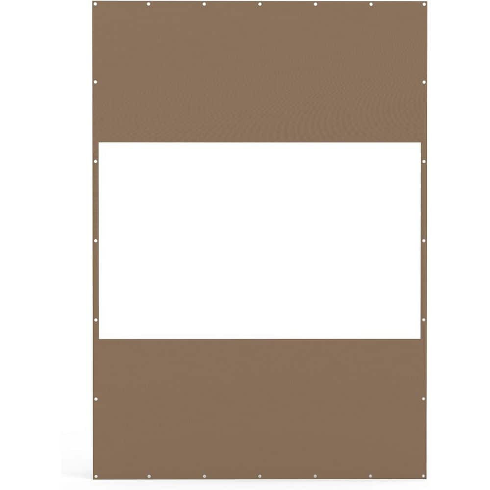 Wildaven 10 ft. x 7 ft. Waterproof PVC Privacy Screen in Brown LKHR ...