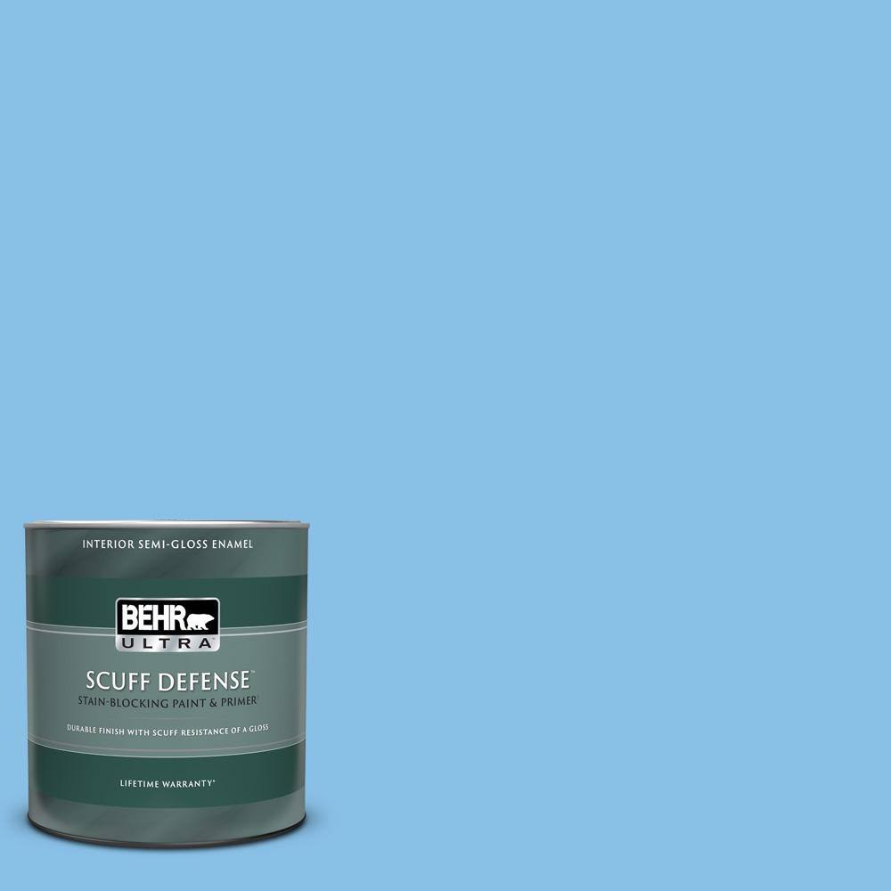 BEHR ULTRA 1 qt. #P510-3 Rhodes Extra Durable Semi-Gloss Enamel ...