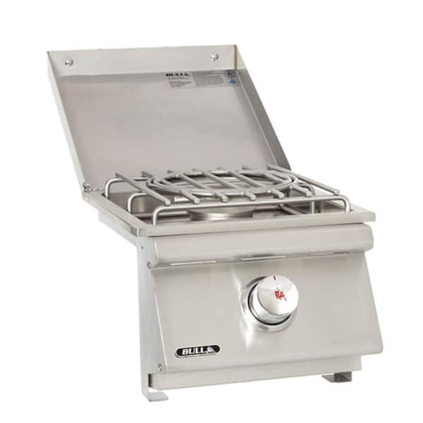 Bull Outdoor Products Pro Stainless Steel 1-Burner Side Burner 60018 ...