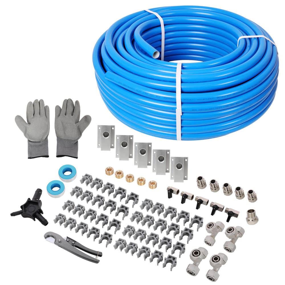 cadeninc 3/4 in. x 200 ft. Blue PEX-AL-PEX Tubing, Air Compressor ...