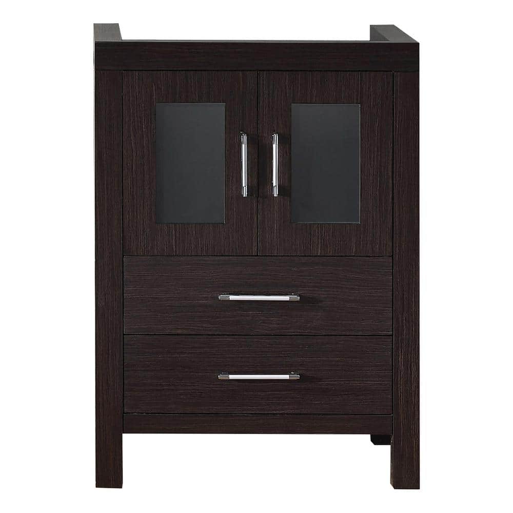 Virtu USA Dior 24 in. W x 18 in. D x 33 in. H Single Sink Bath Vanity ...