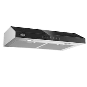 VIKIO 36 in. 500 CFM Ducted Under Cabinet Range Hood in Stainless Steel ...