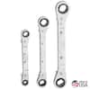 Klein Tools 3-Piece Fully Reversible Ratcheting Offset Box Wrench Set ...