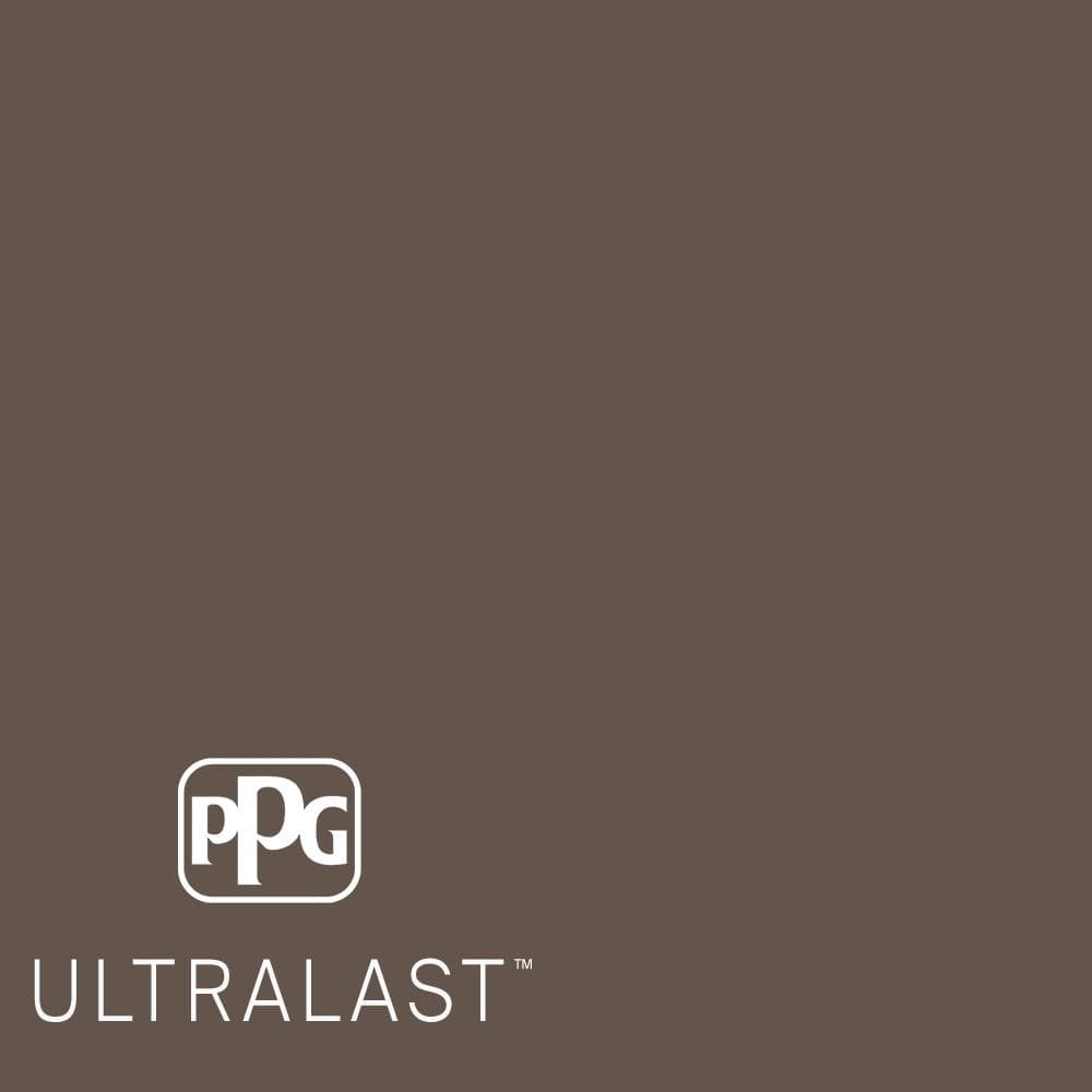 PPG UltraLast 5 gal. #PPG1076-7 Ground Coffee Matte Interior Paint and ...