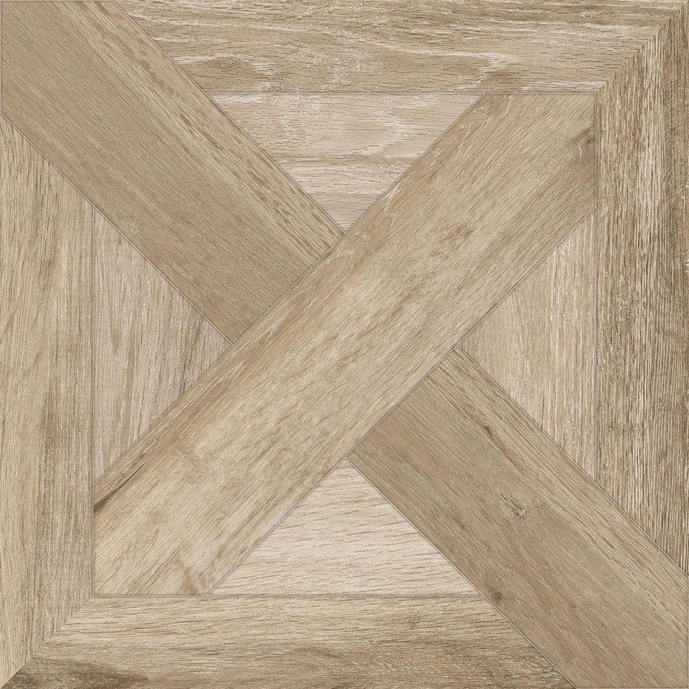 Giorbello Spanish Arborix 24 in. x 24 in. Matte Wood Look Porcelain ...