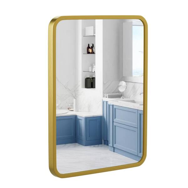 HBEZON 24 in. W x 36 in. H Small Rounded Corner Rectangular Aluminium ...