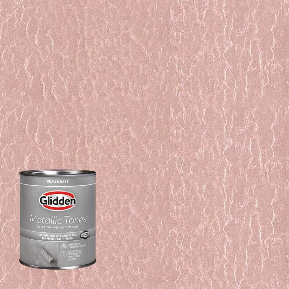 GLIDDEN METALLIC TONES 1 qt. MTL121 Pink Blink Metallic Interior ...