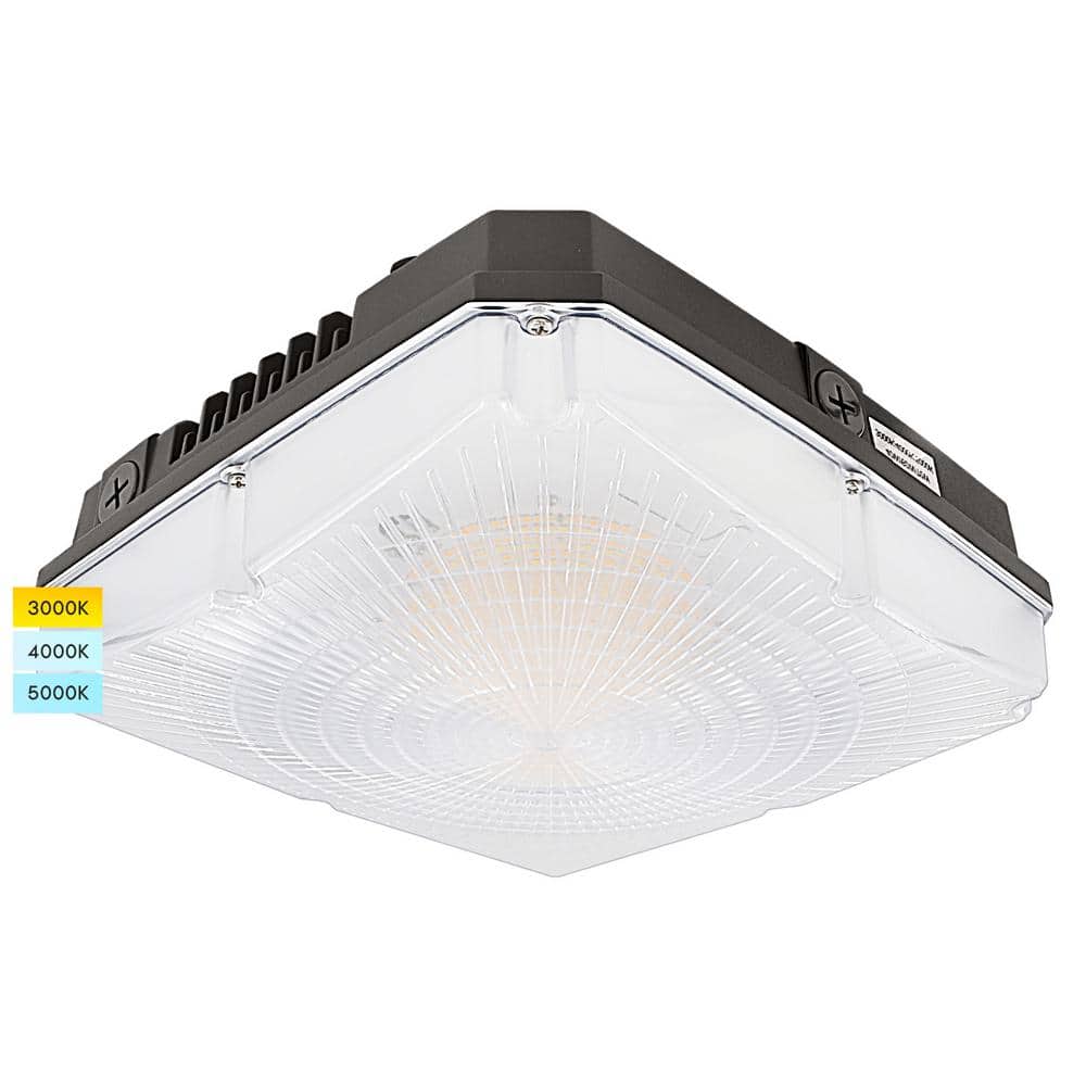 LUXRITE 40/60/70 Selectable Wattage Integrated LED Dark Brown Canopy ...