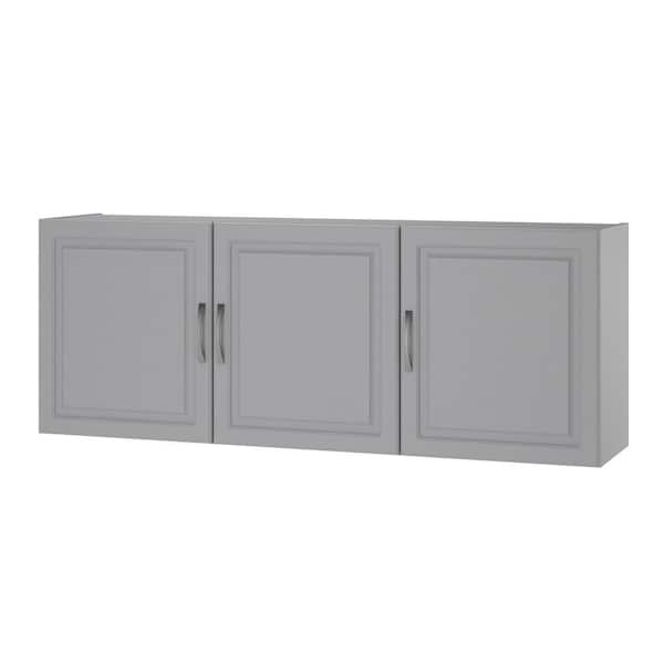 Ameriwood Home Trailwinds 54 in. Ashen Gray Wall Cabinet HD20971 The Home Depot