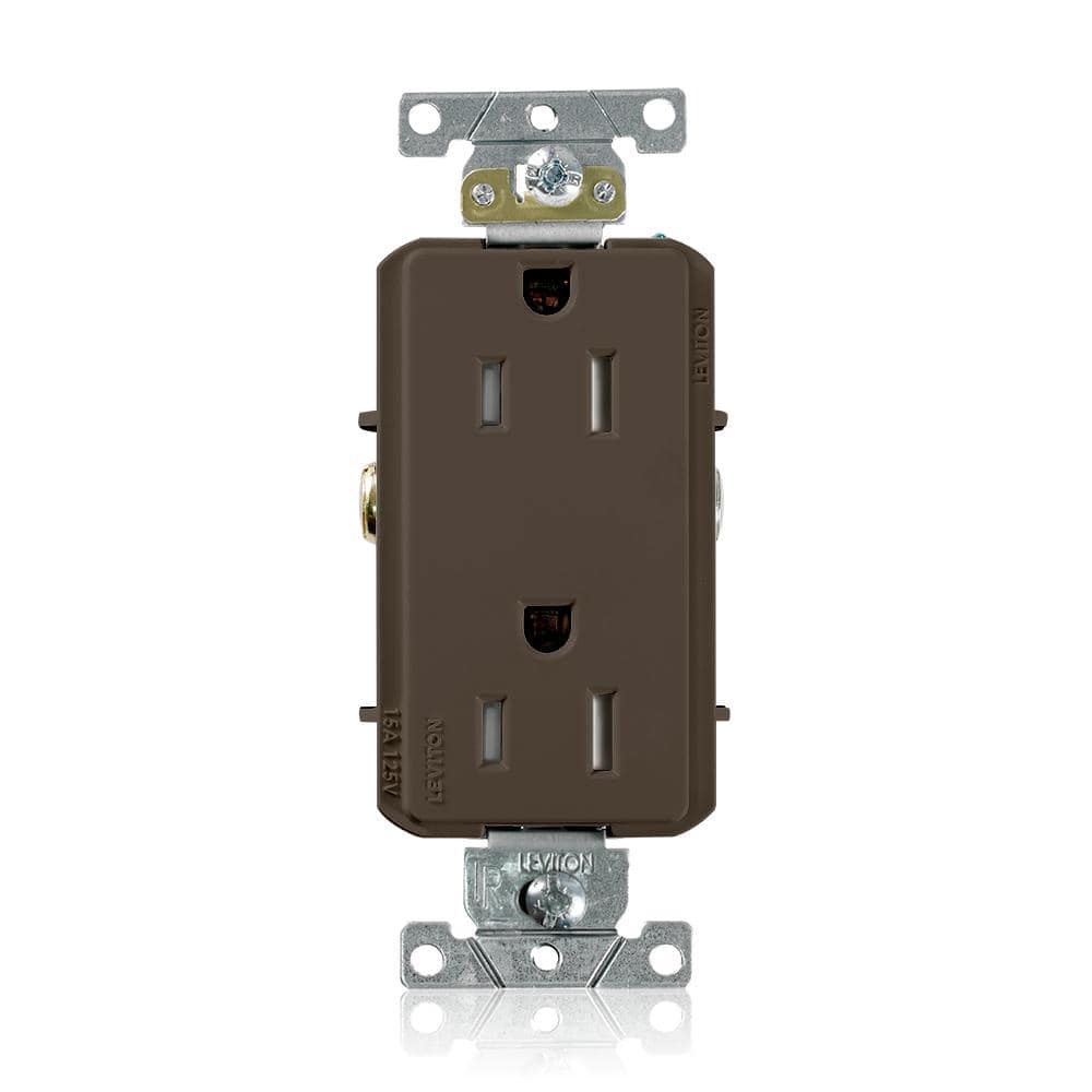 Leviton Decora Plus 15 Amp 125 V Industrial Grade Tamper Resistant ...