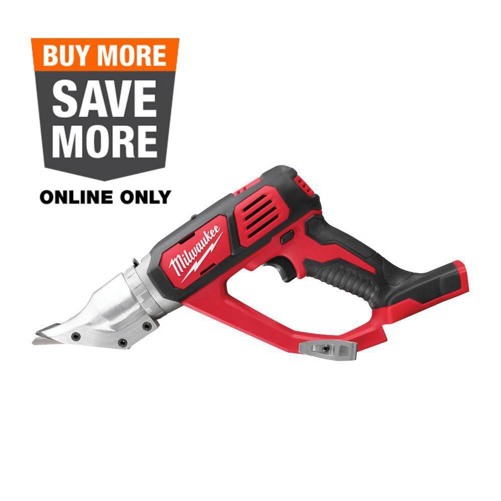 Milwaukee M18 18-Volt Lithium-Ion Cordless 18-Gauge Double Cut Metal ...