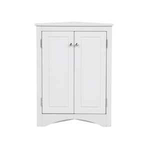 Bnuina 17.2 in. W x 17.2 in. D x 31.5 in. H White Marble Freestanding ...