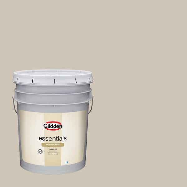 Glidden Essentials 5 gal. PPG1021-2 Synchronicity Semi-Gloss Exterior ...