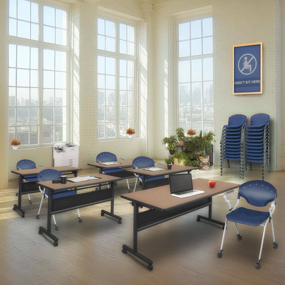 Regency Rico Plastic Classroom Training Mobile Office Stack Chair in ...