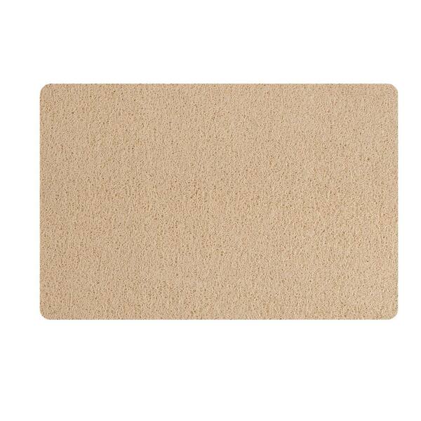 Wudkey 36 in. x 24 in. Shower Non-Slip Mat in Beige, Anti Slip Shower ...
